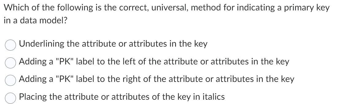 Solved Which of the following is the correct, universal, | Chegg.com