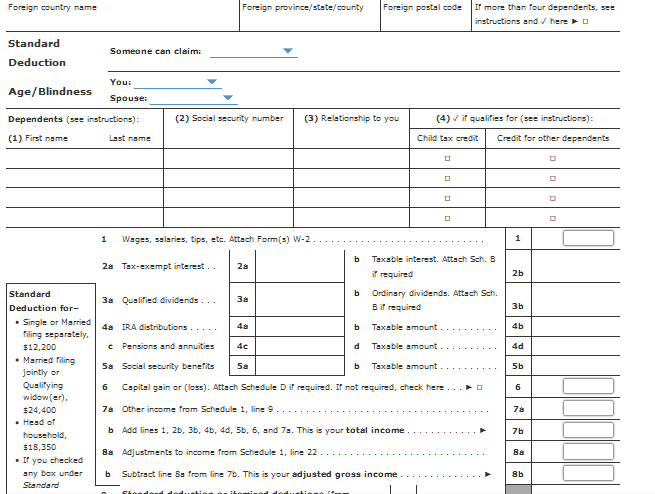 I need help filling out 1040, schedule 1, schedule d, | Chegg.com