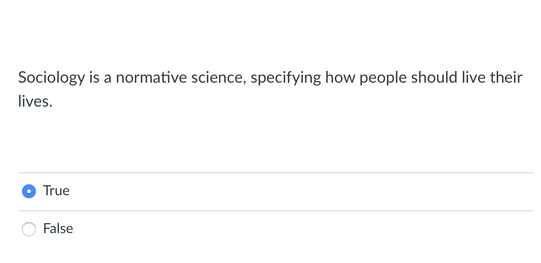 Solved Sociology is a normative science, specifying how | Chegg.com