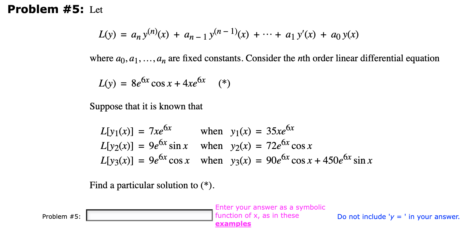 Solved Problem #5: | Chegg.com