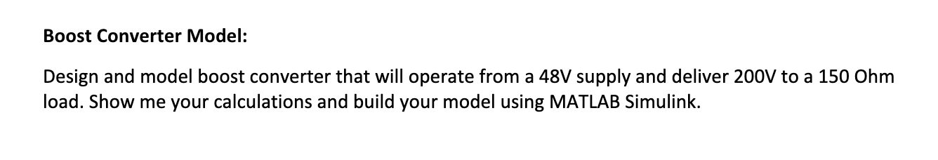 Solved Please do the calculation for me for the Boost | Chegg.com