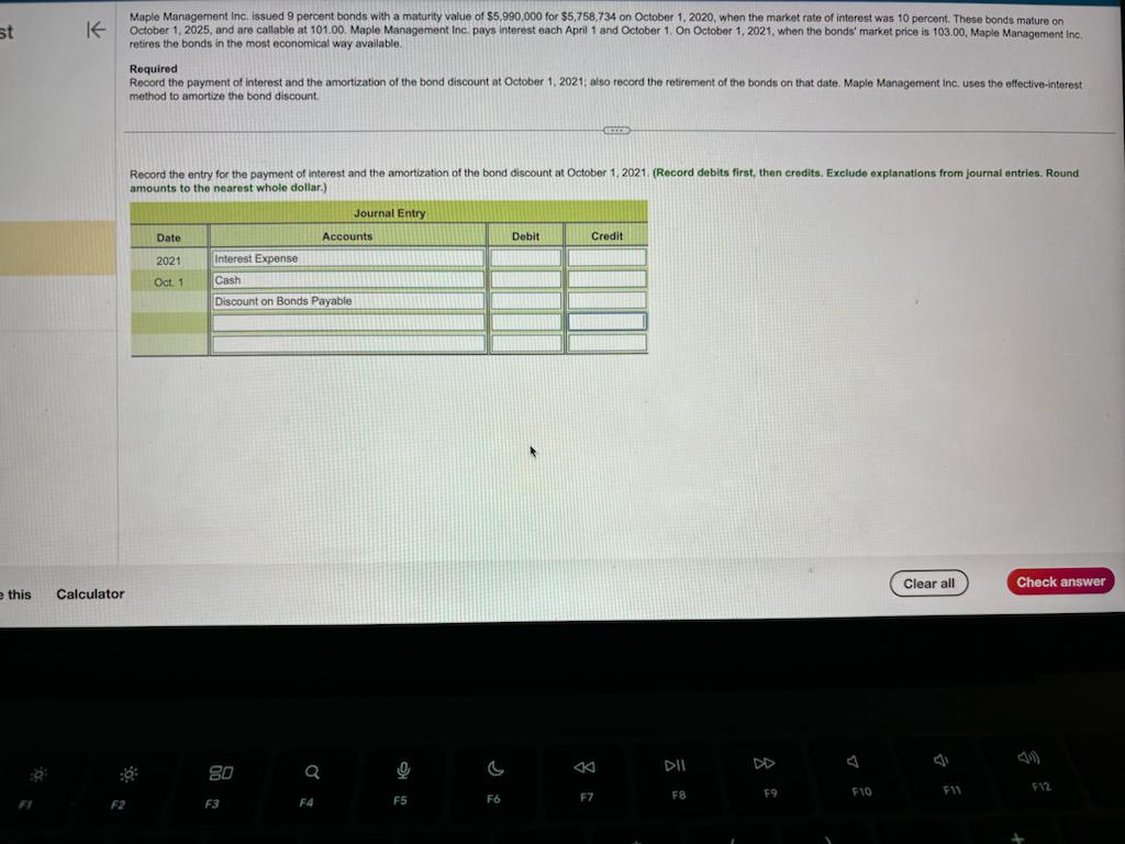 Solved Maple Managernent inc. issued 9 percent bonds with a | Chegg.com
