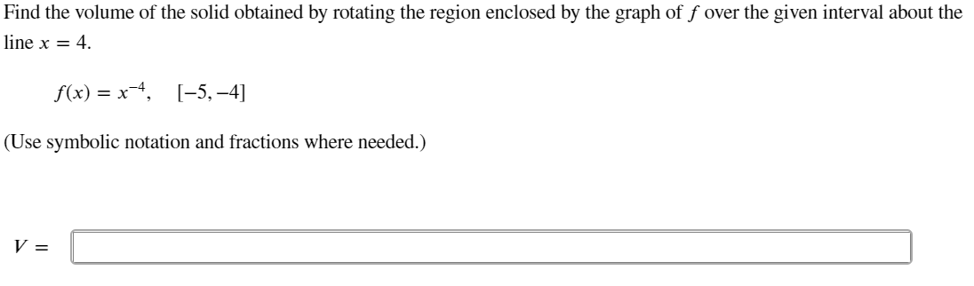 Solved Use the Shell Method to compute the volume obtained | Chegg.com