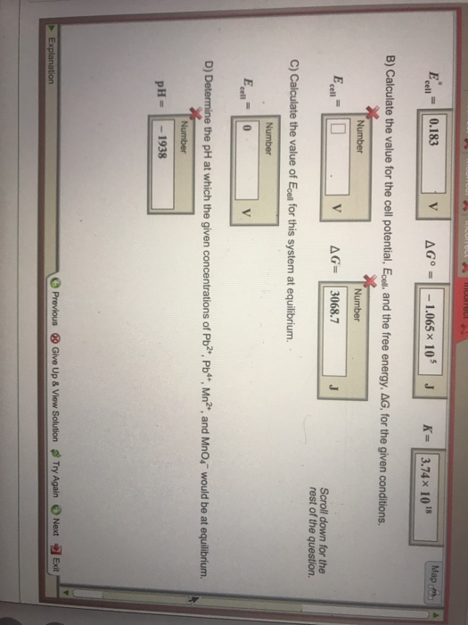 Solved 2b of A solution containing the following was | Chegg.com