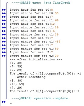 Solved Java Write a class Time that represents a time of | Chegg.com