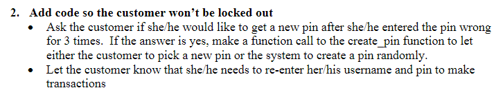 Solved I want to implant my Python function create_pin in | Chegg.com