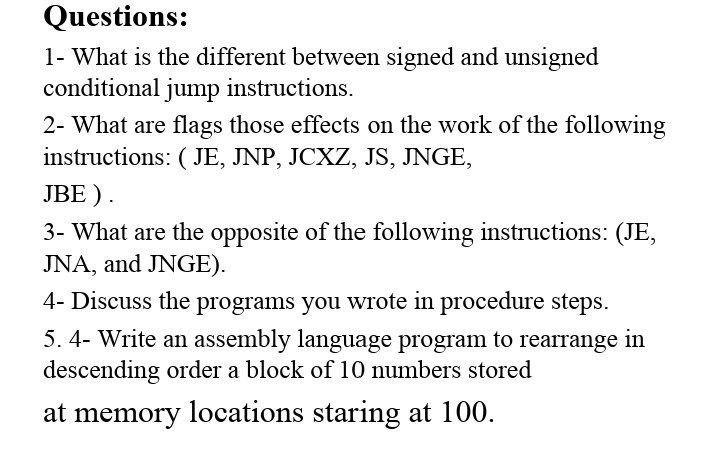 Solved Questions: 1- What is the different between signed | Chegg.com