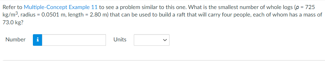 Solved Refer to Multiple-Concept Example 11 to see a problem | Chegg.com