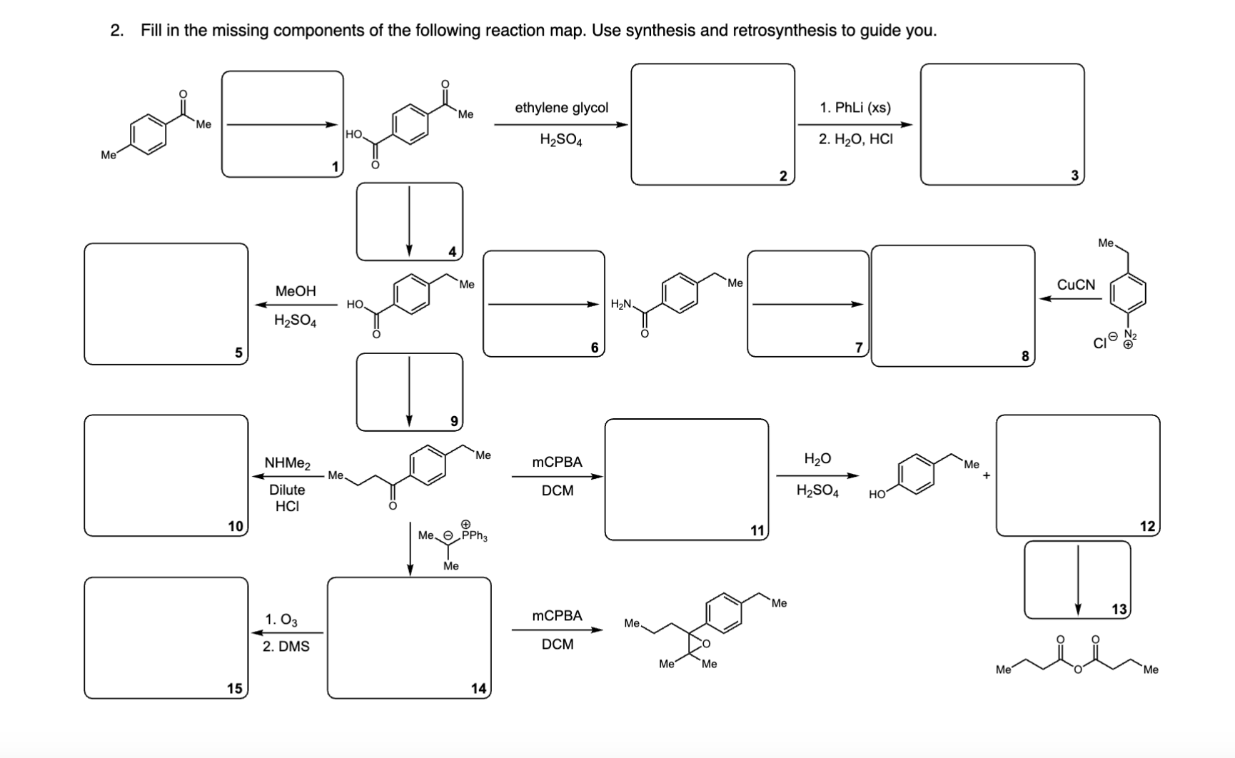 Solved Fill in the missing components of the following | Chegg.com