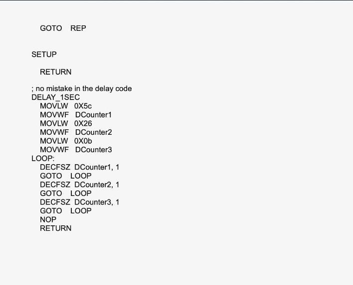 Solved Copy the code below to MPLAB, correct the mistake/s | Chegg.com