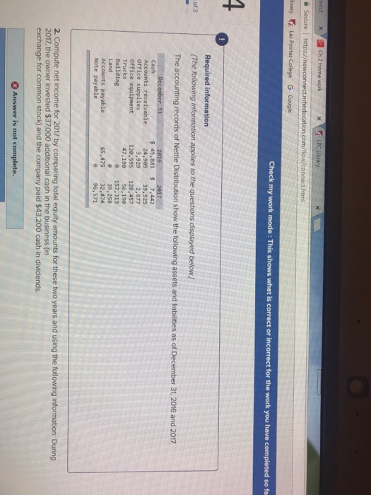 Solved w/connect.html Check my work mode: This shows whet is | Chegg.com