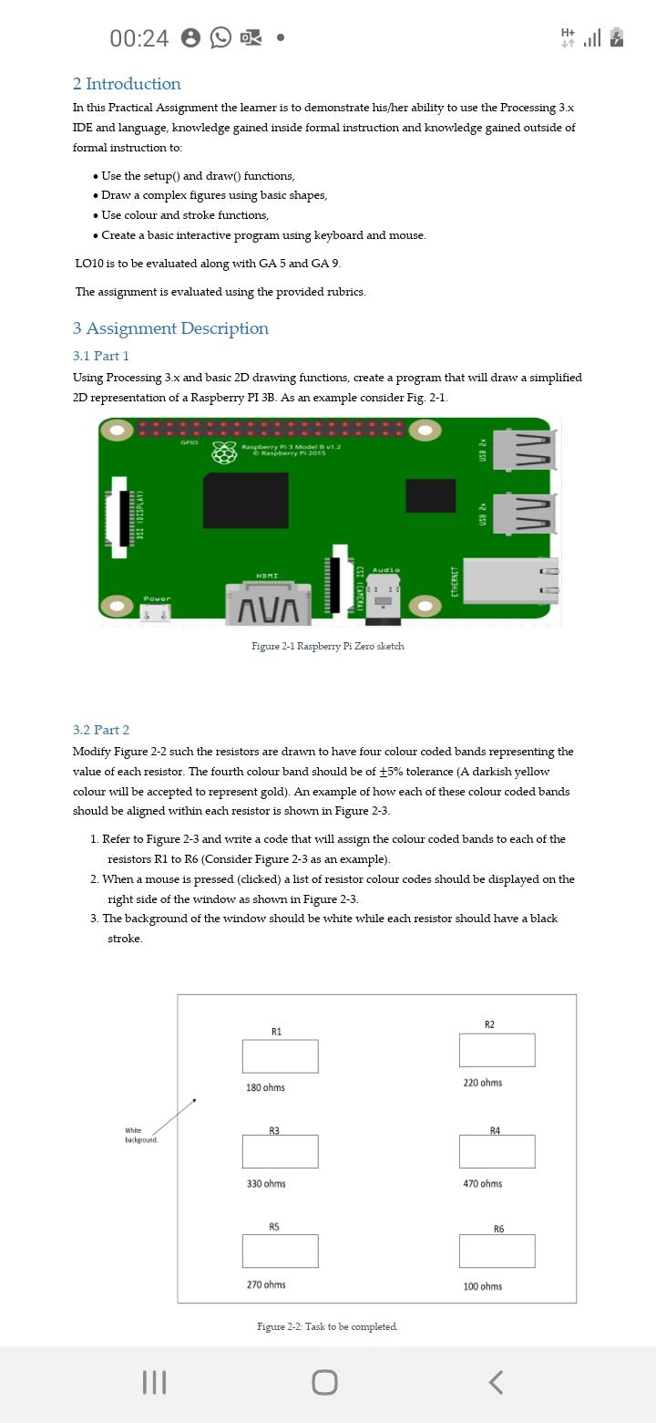 Figure 2-1 Raspberry Pi Zero sketch 3.2 Part 2 Modify | Chegg.com