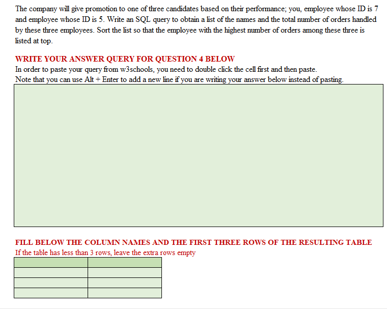 Solved The company will give promotion to one of three | Chegg.com
