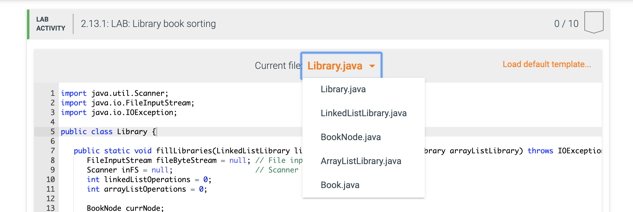 2.13 LAB: Library book sorting Two sorted lists have | Chegg.com