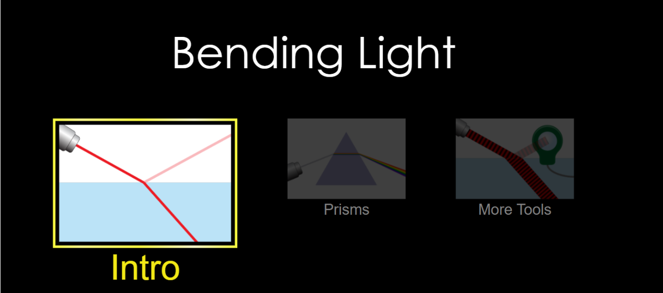 Solved Bending Light Prisms More Tools Intro Fill in the | Chegg.com
