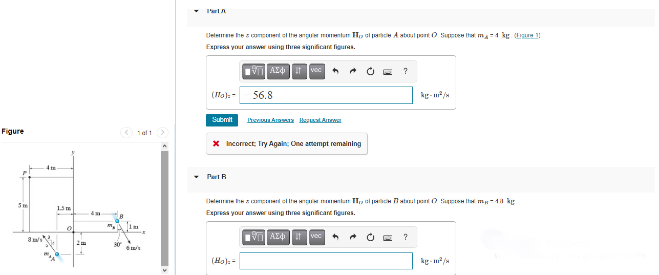 Solved Part A Determine The Z Component Of The Angular 