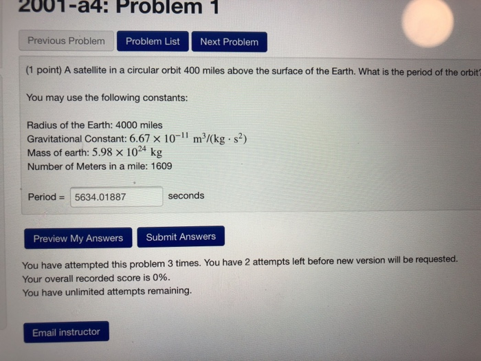 Solved Previous Problem Problem List Next Problem (1 point | Chegg.com