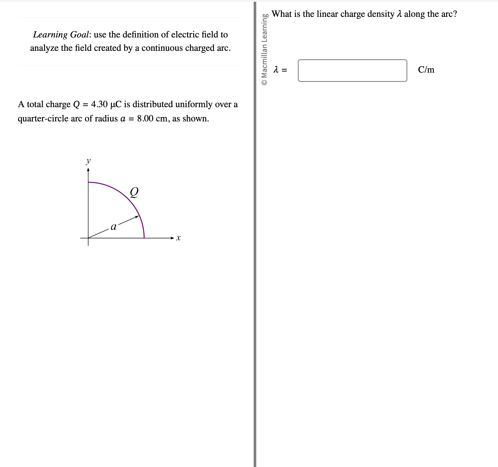 Solved What Is The Linear Charge Density along The Arc Chegg solved-what-is-the-linear-charge-density-along-the-arc-chegg