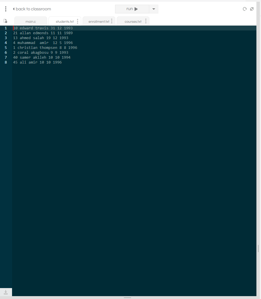 In this Assignment you will develop a file I/O based | Chegg.com