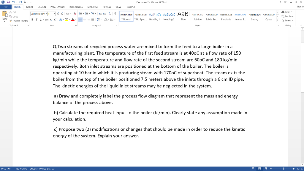 Solved Document2 - Microsoft Word VIEW Foxit PDF Sign in WHS | Chegg.com