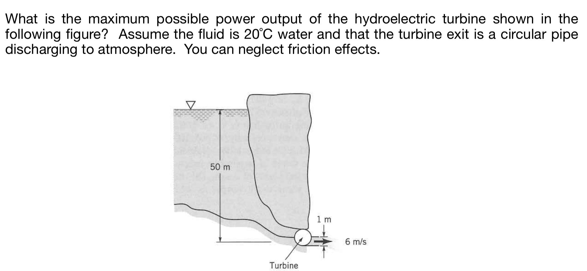 Solved What is the maximum possible power output of the | Chegg.com