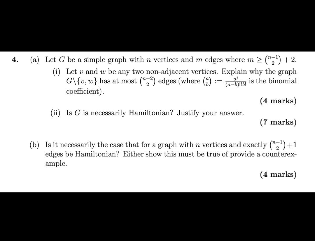 Solved Graph theory question give the answer of all parts as | Chegg.com
