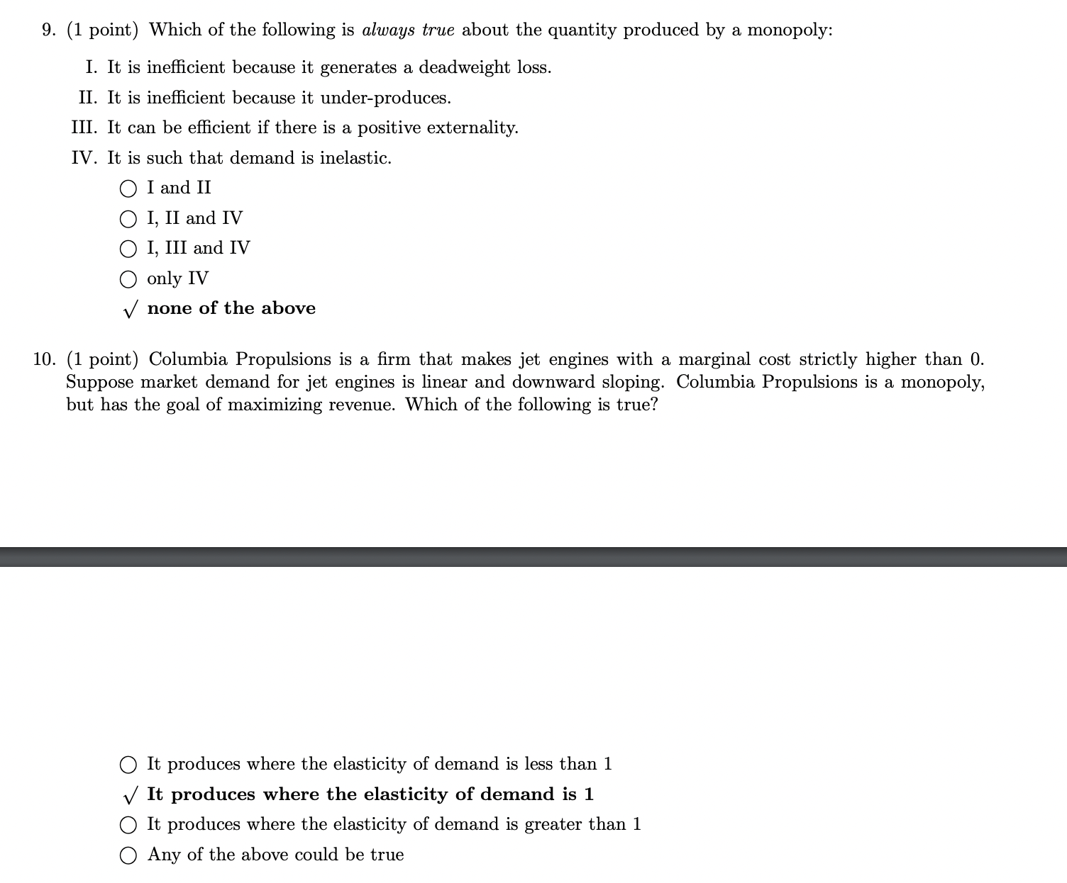 Solved Please explain # 9 ﻿and 10. ﻿For 10, ﻿why is the | Chegg.com