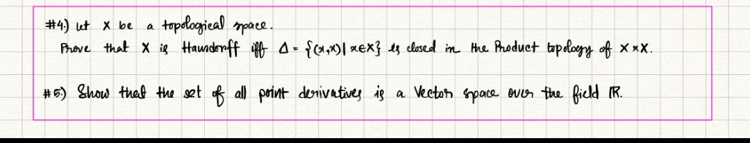 Solved \\#4.) let \\( x \\) be a topological space. Prove | Chegg.com