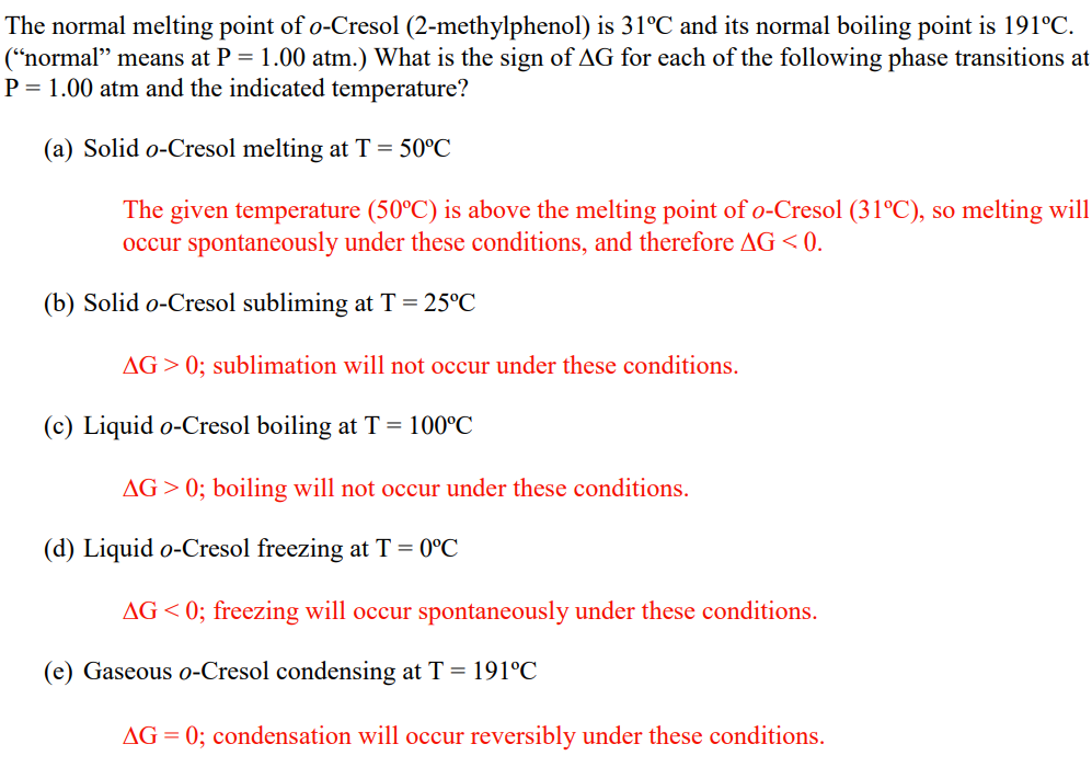 Solved The normal melting point of o-Cresol (2-methylphenol) | Chegg.com