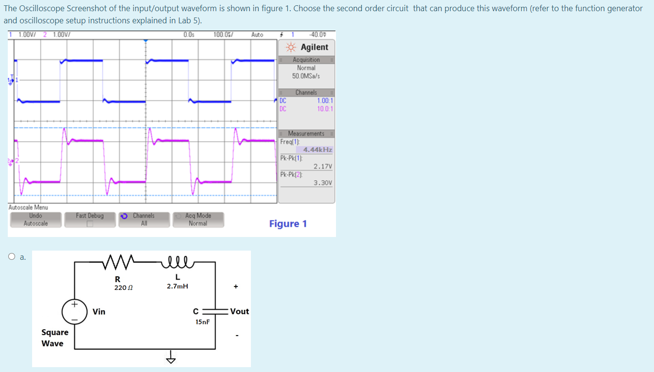 Auto The Oscilloscope Screenshot of the input/output | Chegg.com