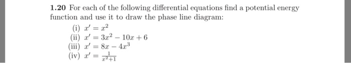 Solved For each of the following differential equations find | Chegg.com