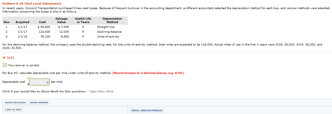 Solved Problem 9-2A (Part Level Submission) In recent years, | Chegg.com