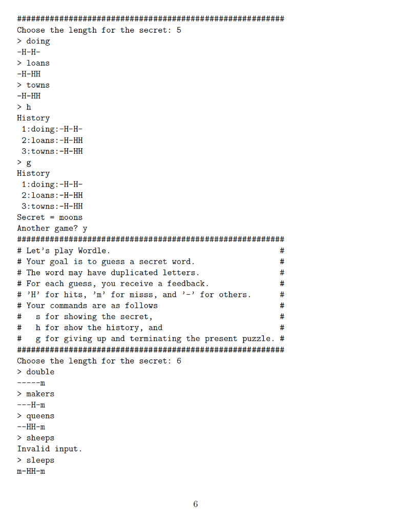 Solved **JAVA ONLY** Completing this with only the 6-word | Chegg.com