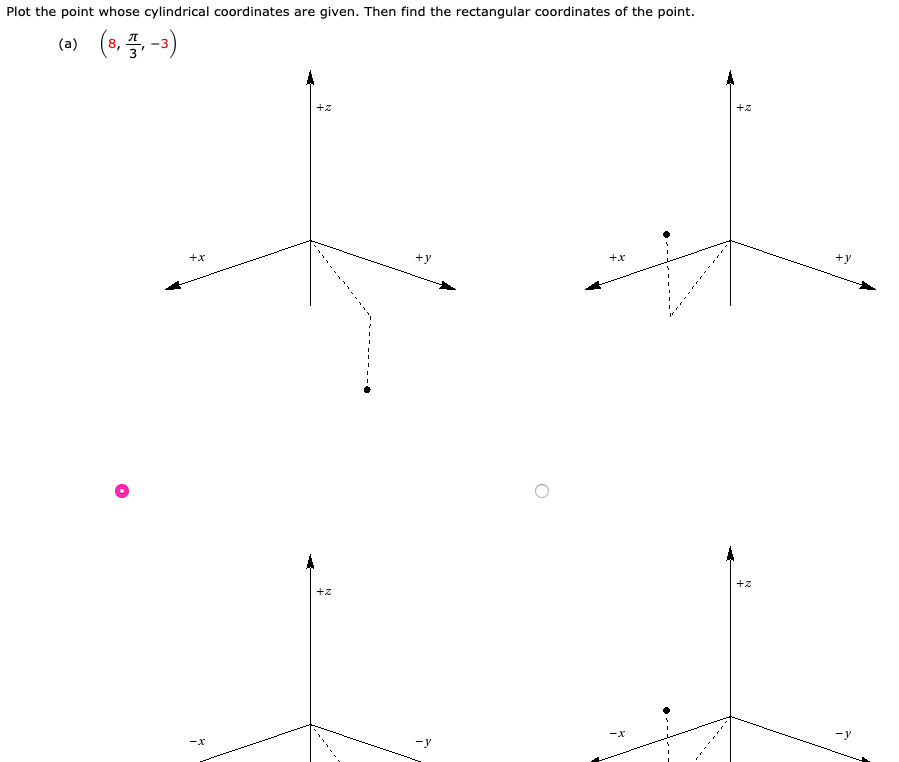 Solved Plot the point whose cylindrical coordinates are | Chegg.com
