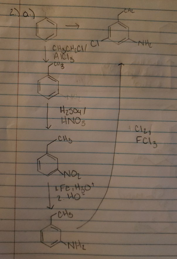 Solved Starting from benzene or toluene, synthesize | Chegg.com