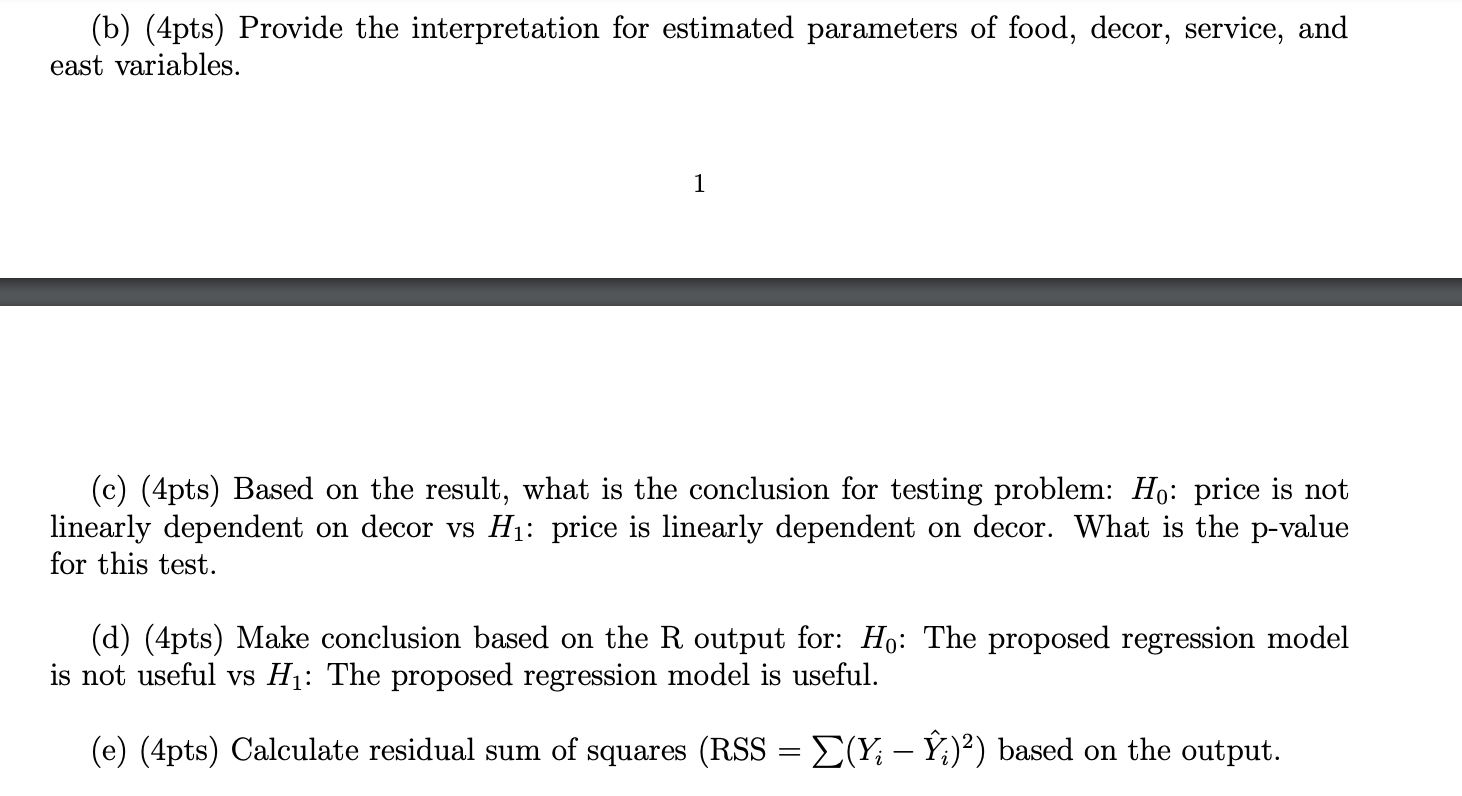 2. Assume we need to produce a regression model to | Chegg.com