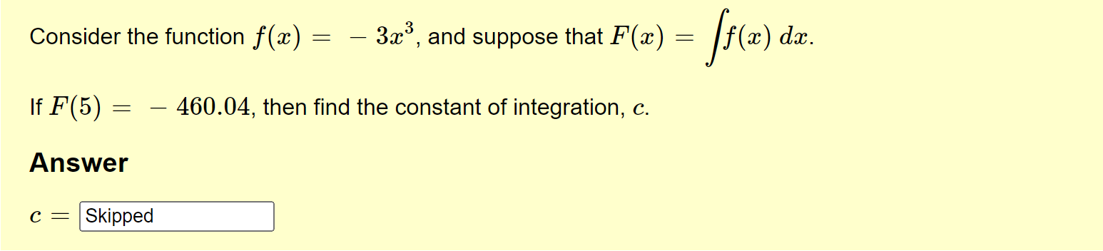 Solved Consider the function f(x)=−3x3, and suppose that | Chegg.com