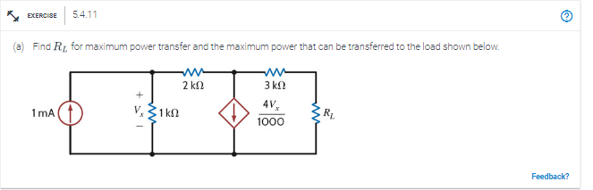 Solved Find RL for maximum power transfer and the maximum | Chegg.com