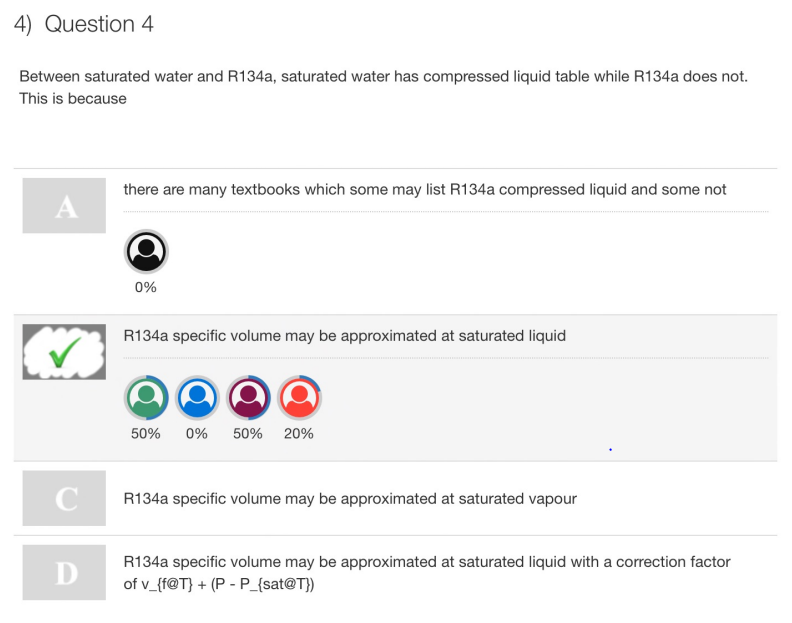 Solved Between saturated water and R134a, saturated water | Chegg.com