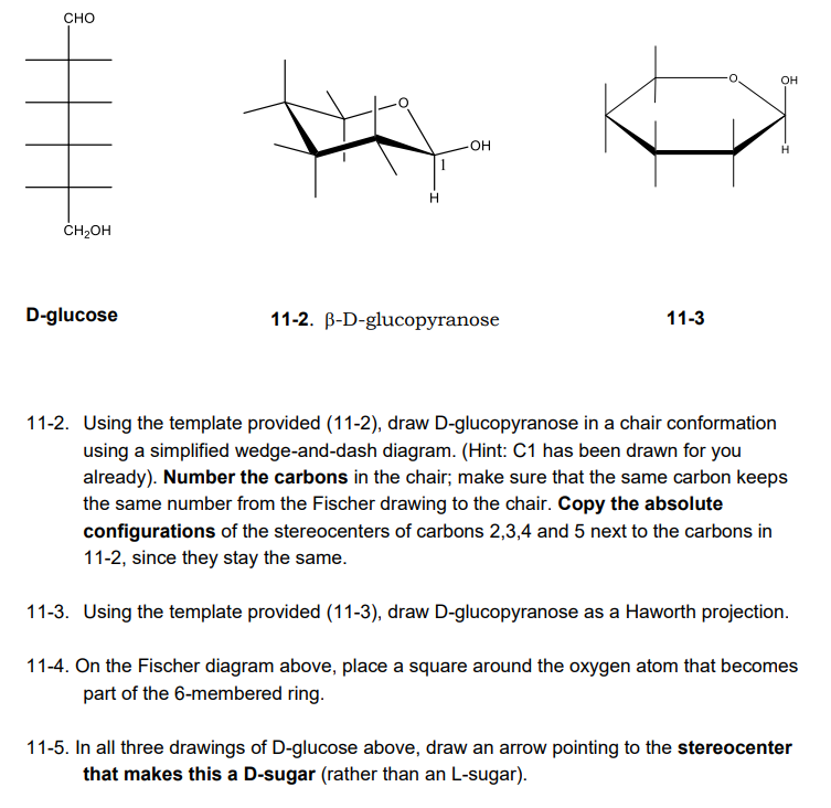 Solved 11-1. ﻿Please complete the Fisher structure of | Chegg.com