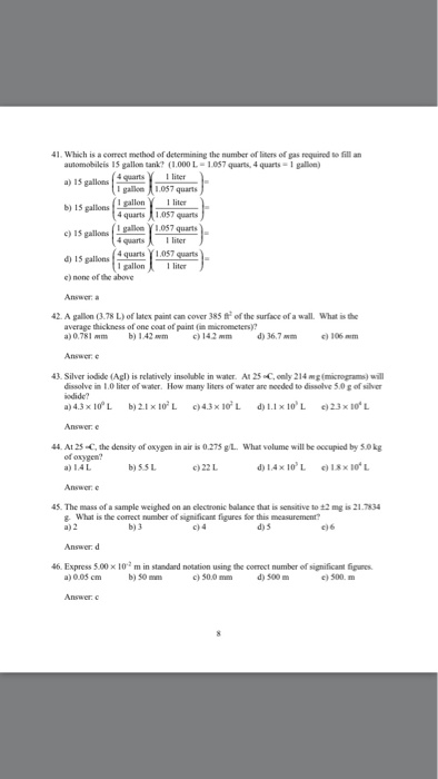 Solved 1 Which is a comect method of determining the number | Chegg.com