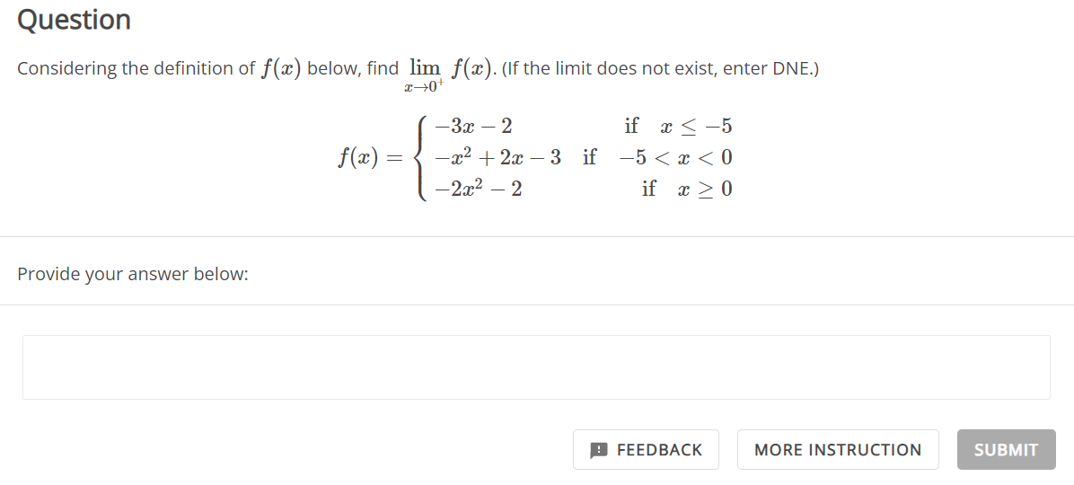 Solved Considering the definition of f(x) below, find | Chegg.com