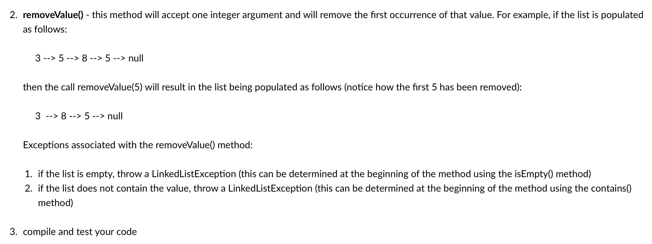 Solved 2. Add the following methods to the LinkedList class: | Chegg.com