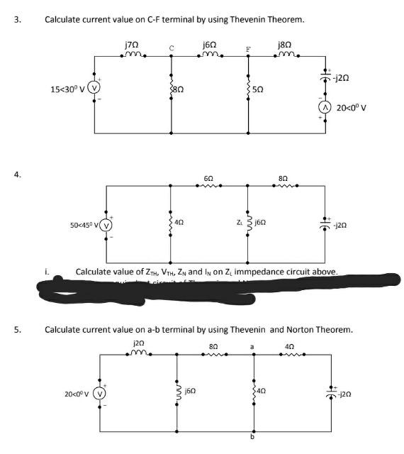 Solved 3. Calculate current value on C-F terminal by using | Chegg.com