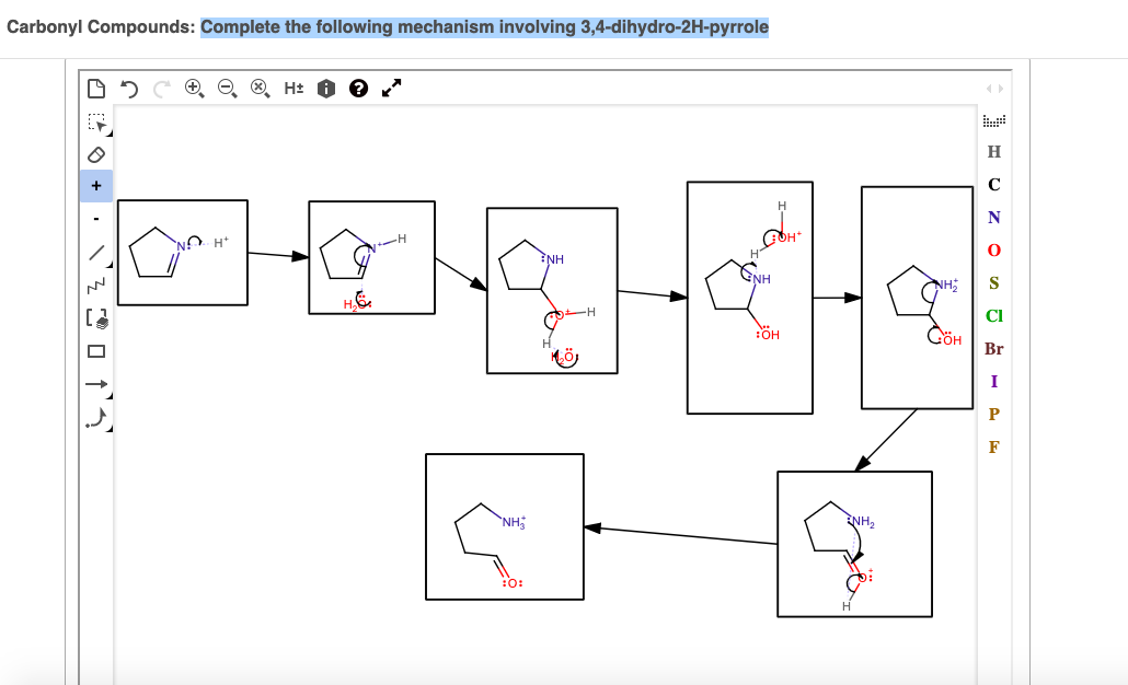 Solved Carbonyl Compounds: Complete the following mechanism | Chegg.com