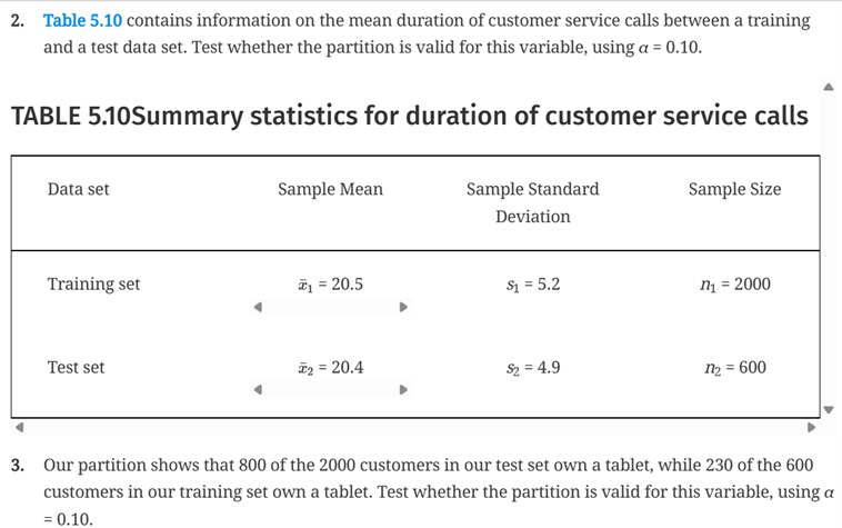 Solved 2. Table 5.10 contains information on the mean | Chegg.com