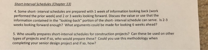 Solved Short-Interval Schedules (Chapter 13) 4. Some short- | Chegg.com