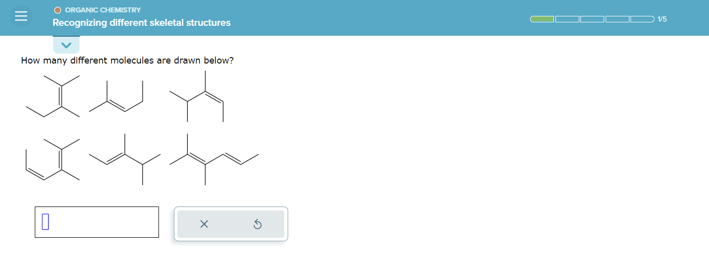 Solved ORGANIC CHEMISTRY Recognizing different skeletal | Chegg.com