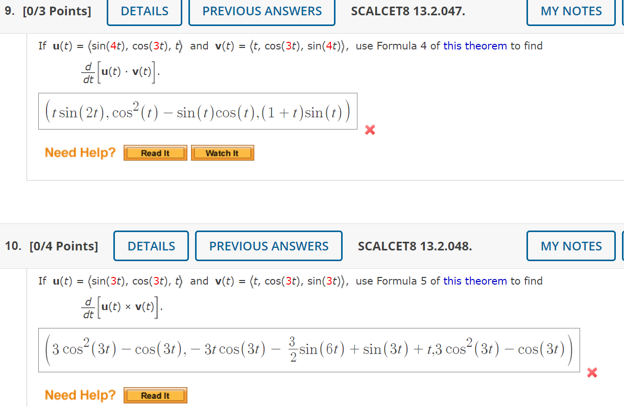 Solved If u(t)= sin(4t),cos(3t),t and | Chegg.com