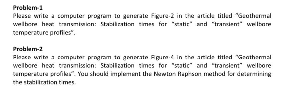 Solved Problem-1 Please write a computer program to generate | Chegg.com